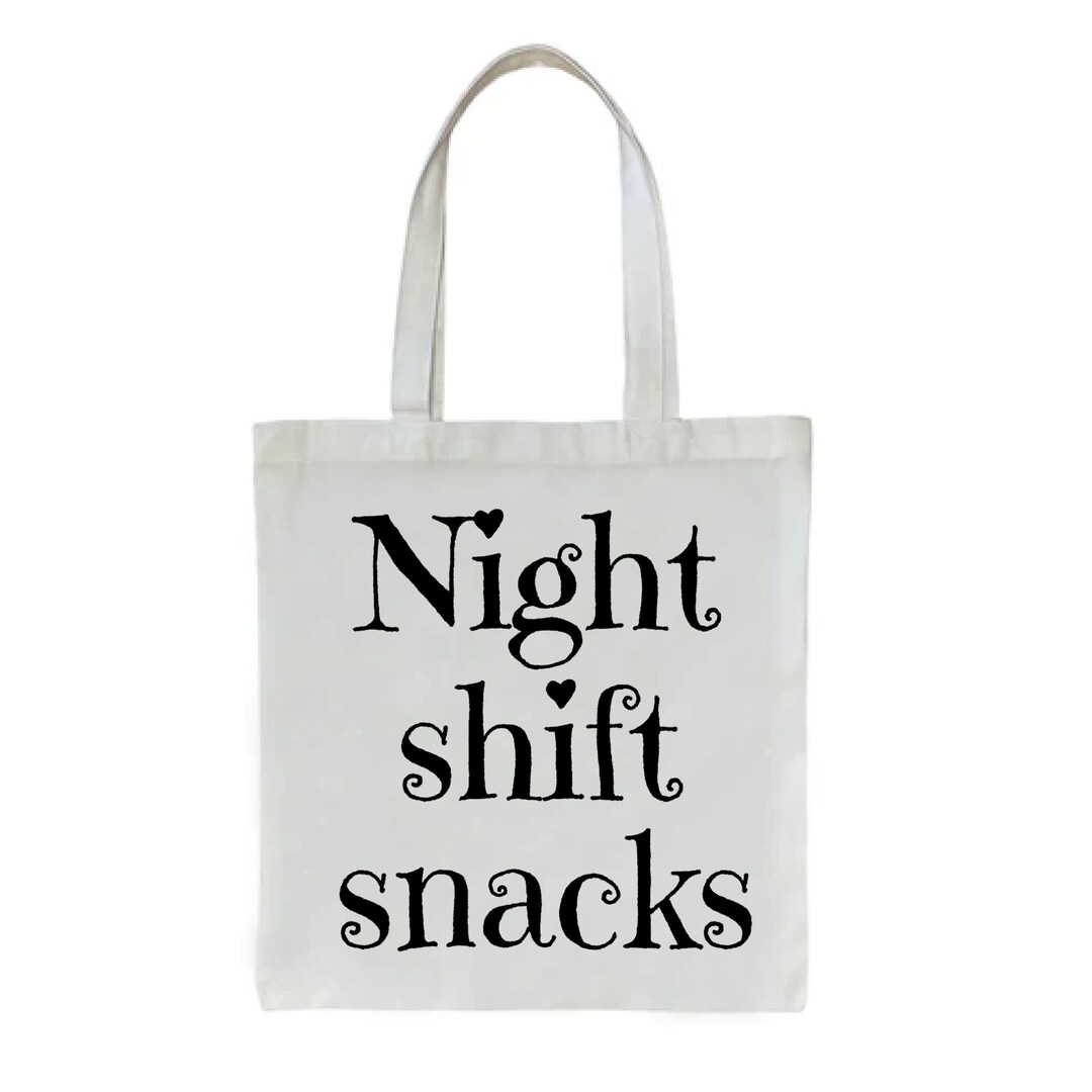 Tote Bag for Nurse or Doctor, Funny Night Shift Worker Gift Idea, Night ...