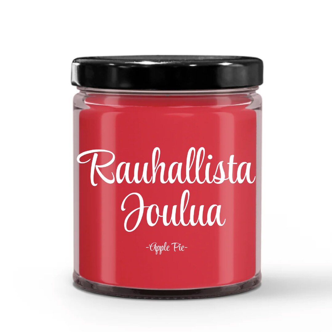 Finnish Candle Rauhallista Joulua, Have a Peaceful Christmas Jule Yule ...