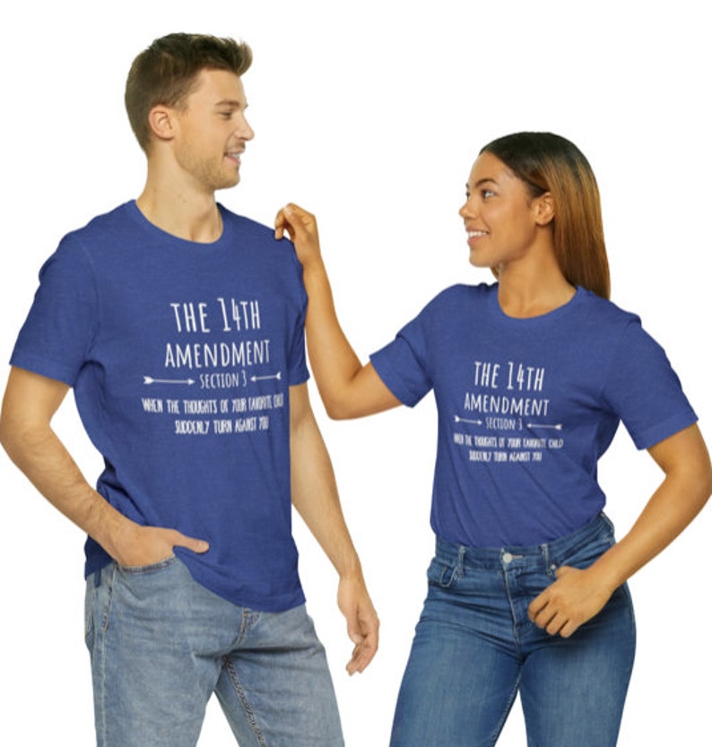 14th Amendment T-shirt, 14th Amendment Section 3, Political Unisex ...