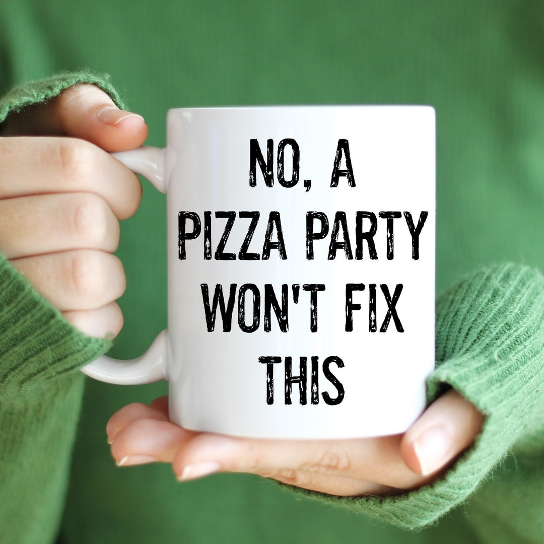 Nurses Pizza Party Gift Mug, Funny RN Mug Free Pizza Under Staffed ...