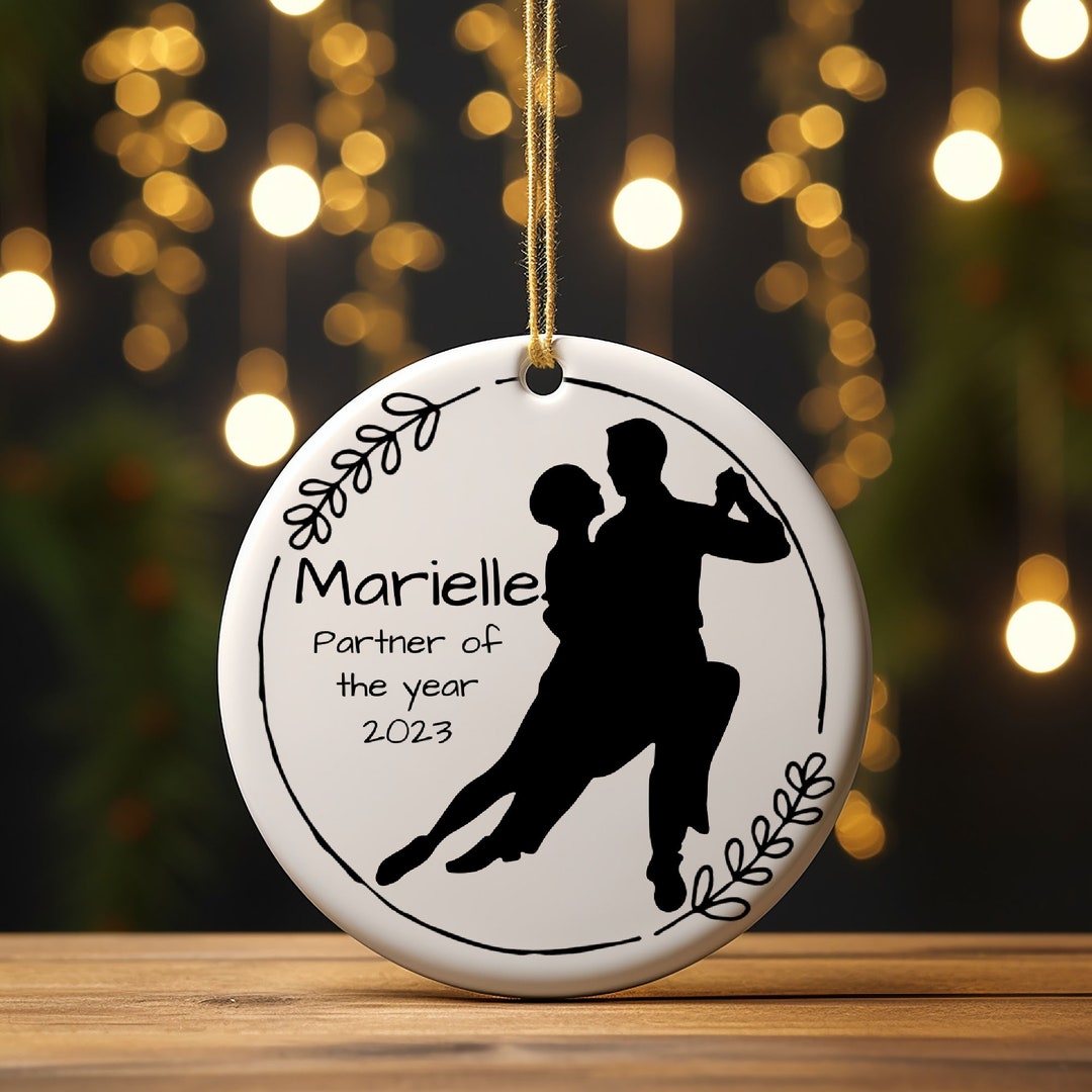 Personalized Argentine Tango Gift Ornament, Gift for Dance Partner ...