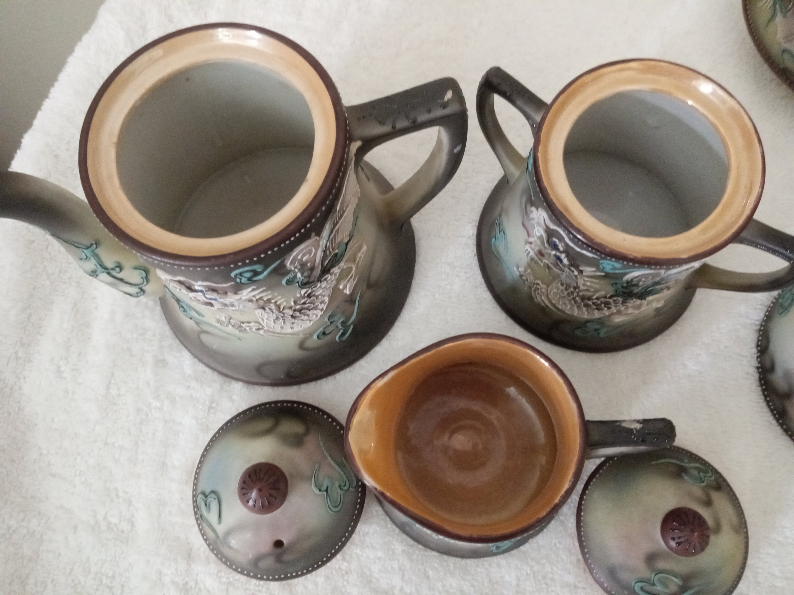 Vintage Dragonware Tea Set, Blue Eyes, Made in Japan, Prior to 1950. - Etsy