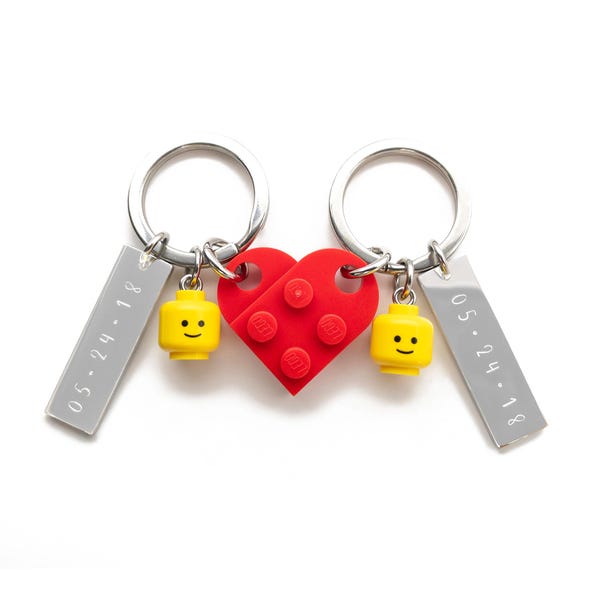 Couple Legos Keychain - Etsy