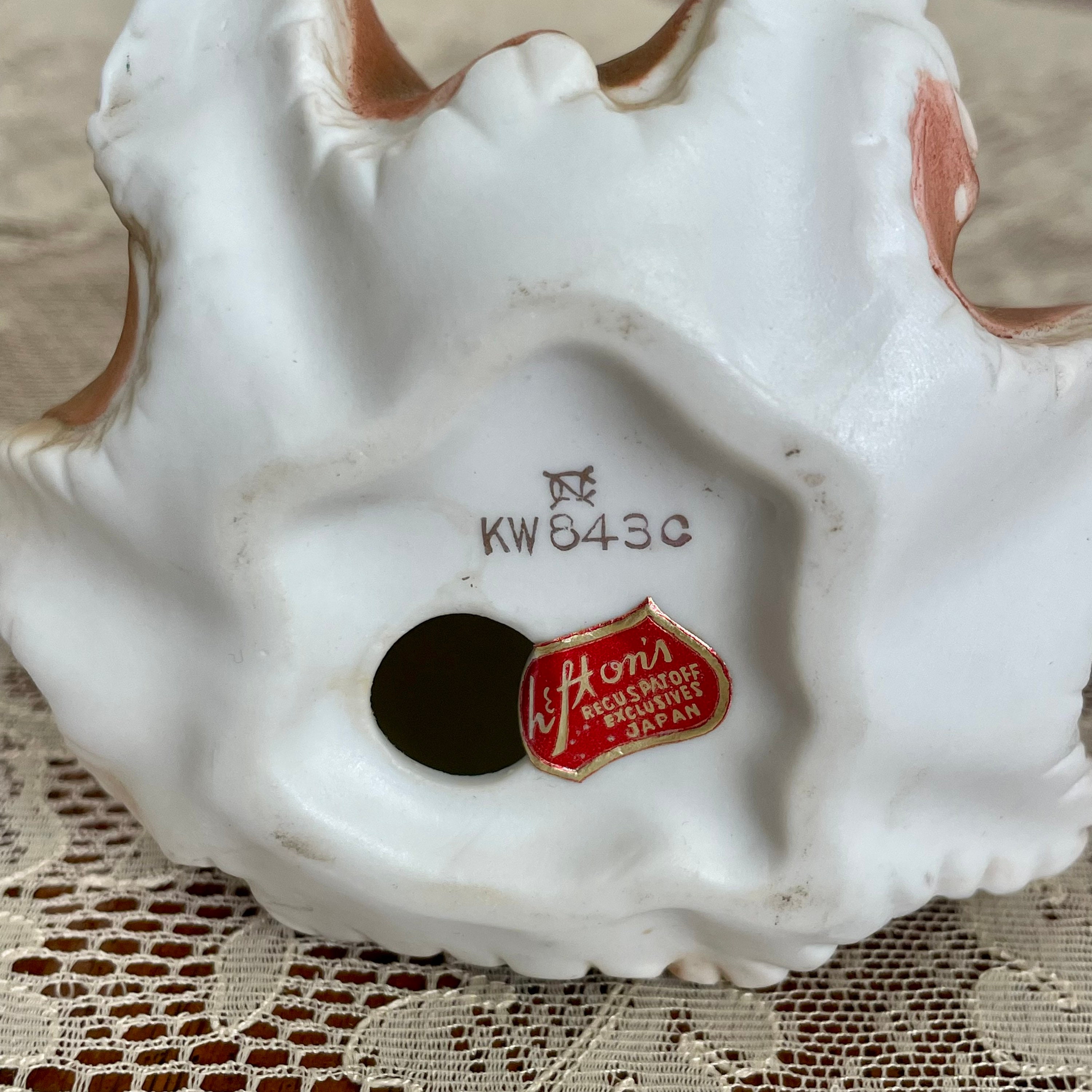 Vintage Lefton Figurine of Girl With Flowers - Etsy