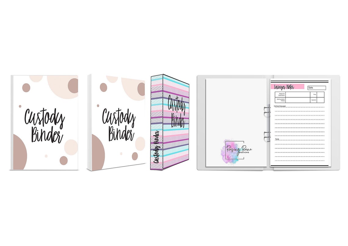 Child Custody Binder Printables, Family Law Organizer (digital Download ...