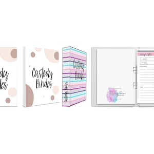 Child Custody Binder Printables, Family Law Organizer (digital Download ...