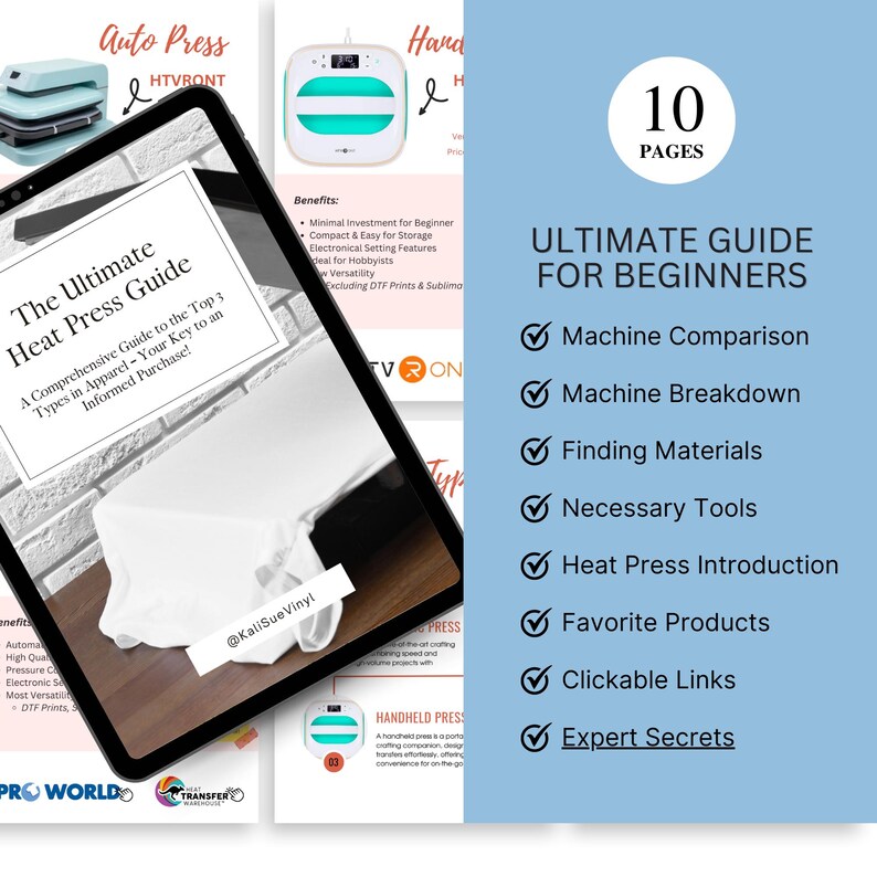 The Ultimate Heat Press Guide Sublimation DTF & Vinyl Printing Tips for ...