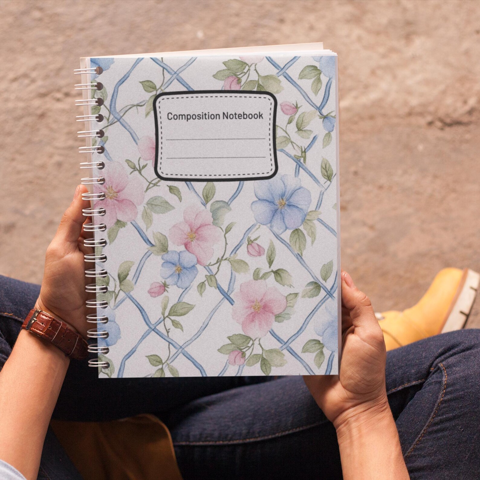 Vintage Composition Notebook Cover PNG Bundle – Commercial Use Notebook ...