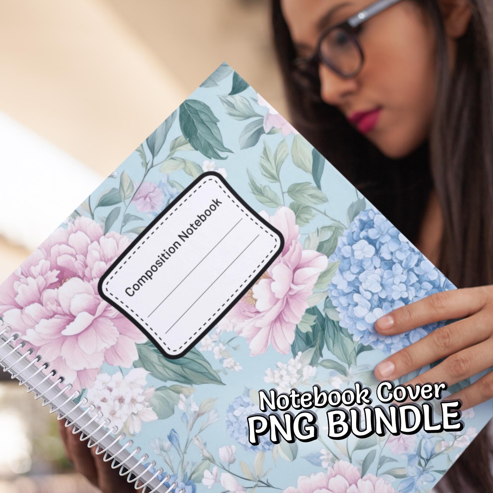 Vintage Composition Notebook Cover PNG Bundle – Commercial Use Notebook ...