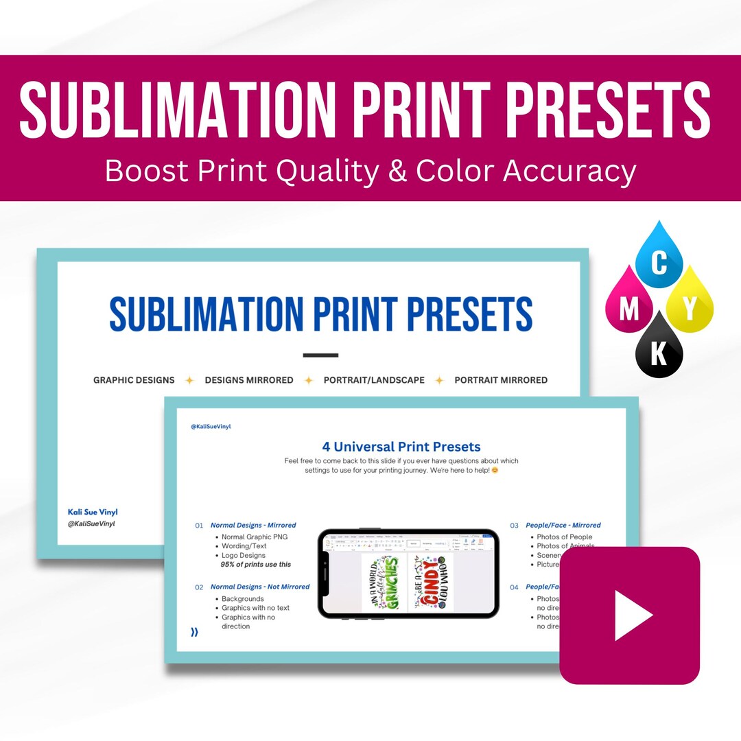 Sublimation Print Settings Guide | 4 Saved Presets for Word & Default ...