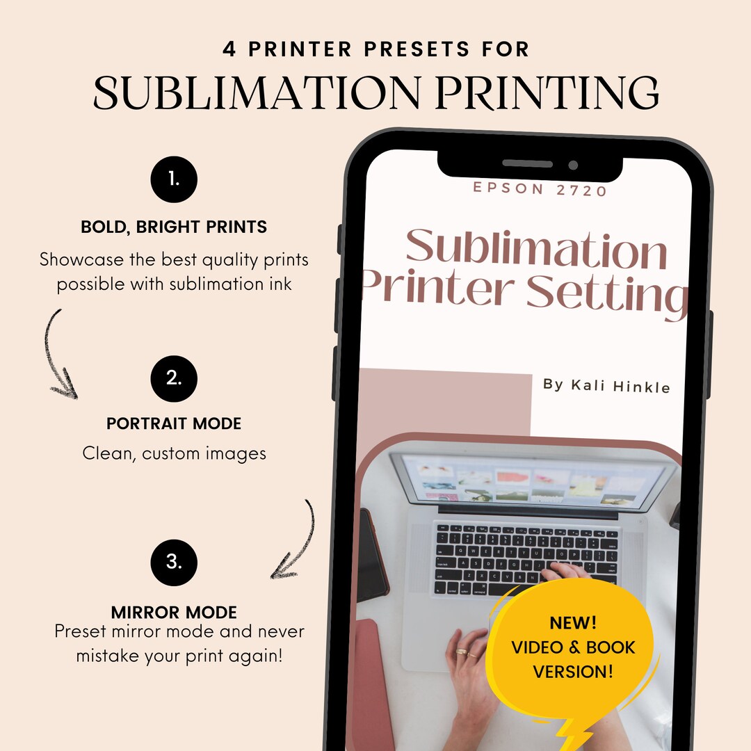 Sublimation PRINT PRESETS for Bright, Bold Images Sublimation Designs ...