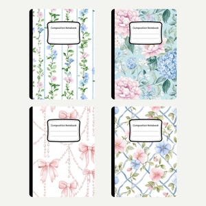 Vintage Composition Notebook Cover PNG Bundle – Commercial Use Notebook ...