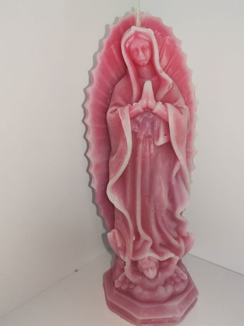 Our Lady of Guadalupe Candle / Virgin Mary Candle - Etsy