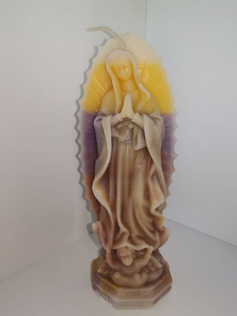 Our Lady of Guadalupe Candle / Virgin Mary Candle - Etsy