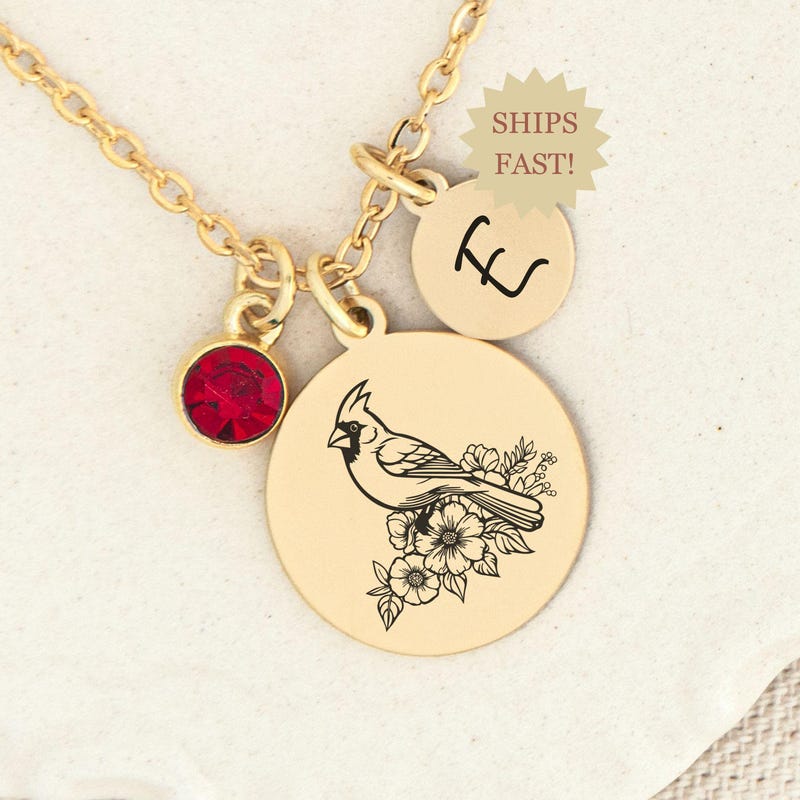 Gold Red Kiss Necklace - Etsy