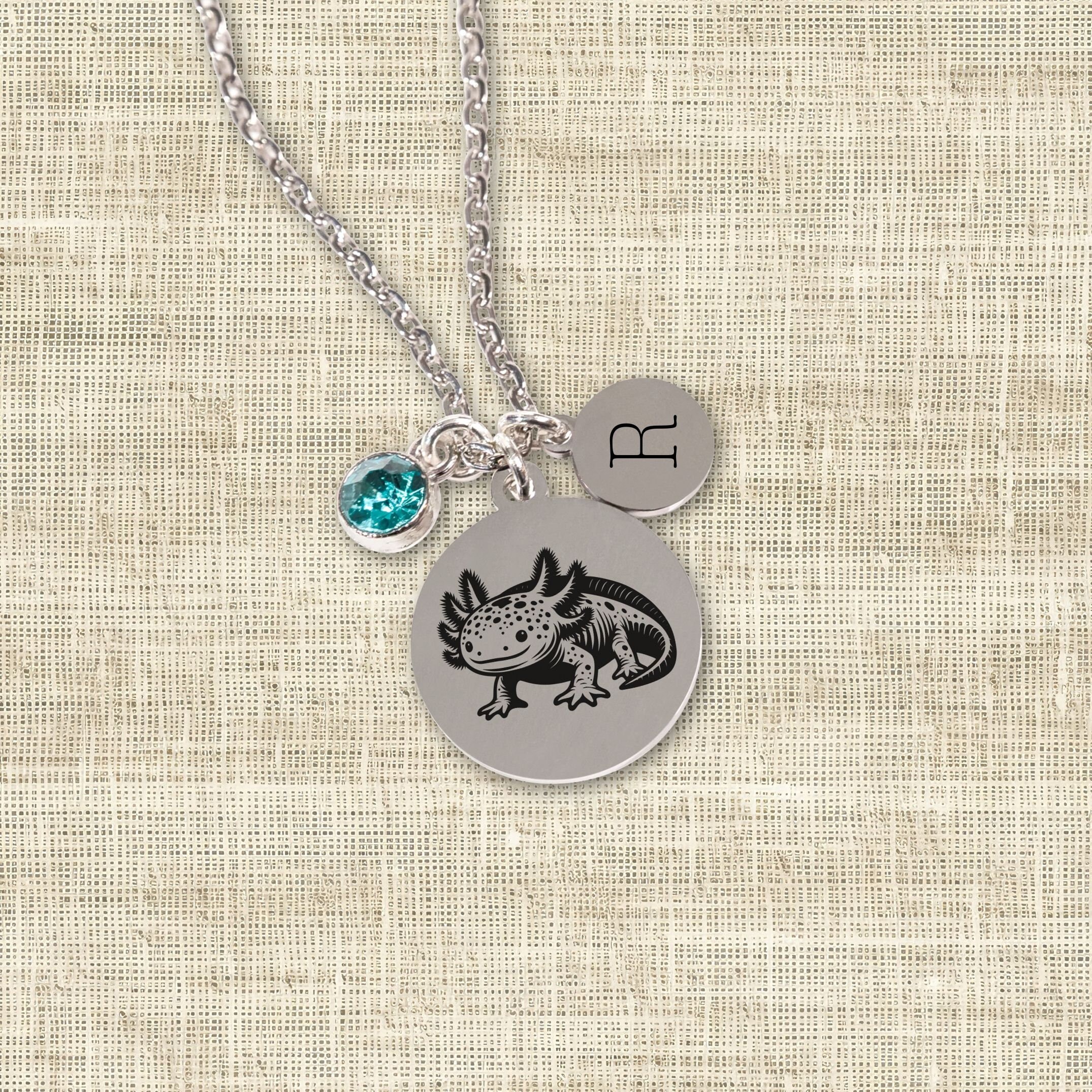 Axolotl Necklace Gift for Axolotl Salamander Lover, Gold or Silver With ...
