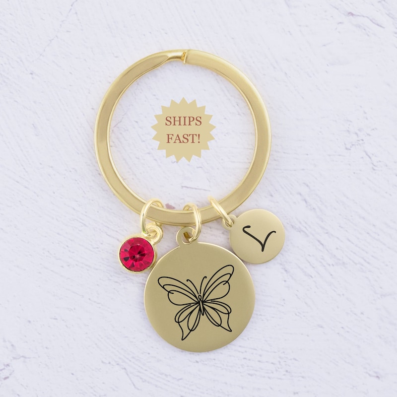 Butterfly Keychain - Etsy