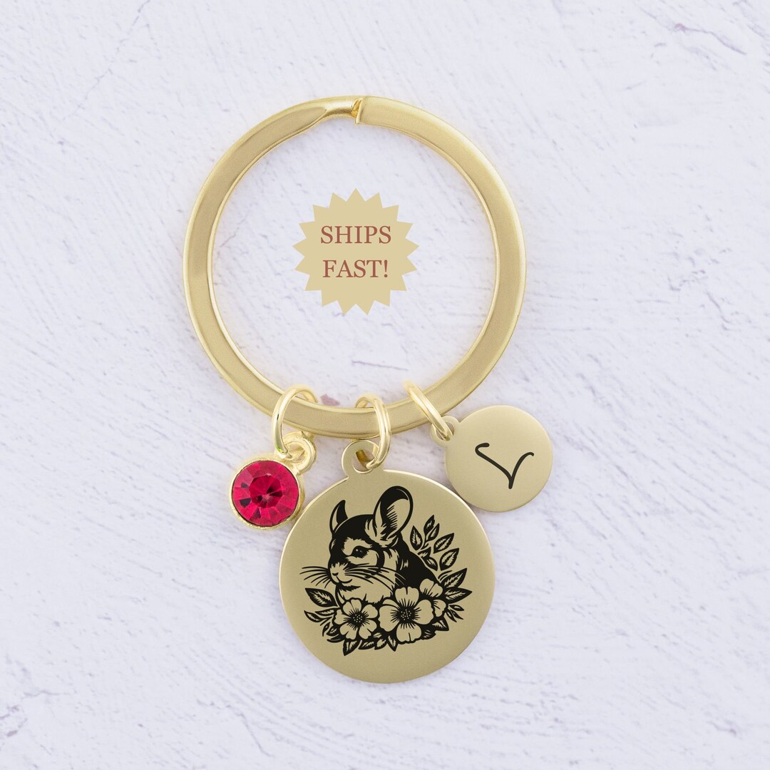 Chinchilla Gifts, Chinchilla Keychain, Pet Jewelry, Animal Keychain ...