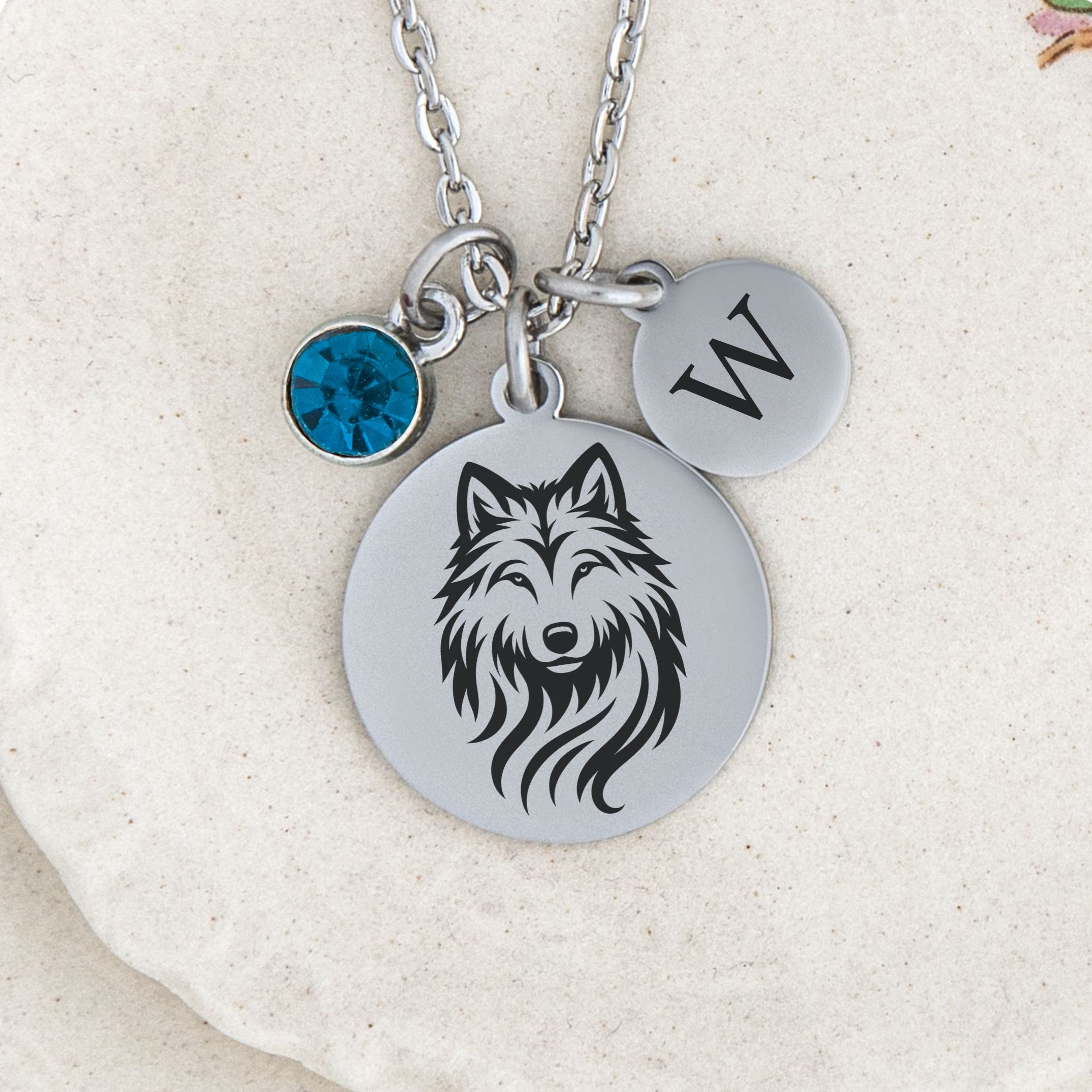 Wolf Spirit Animal Necklace, Lycan Spirit Jewelry, Gold or Silver With ...