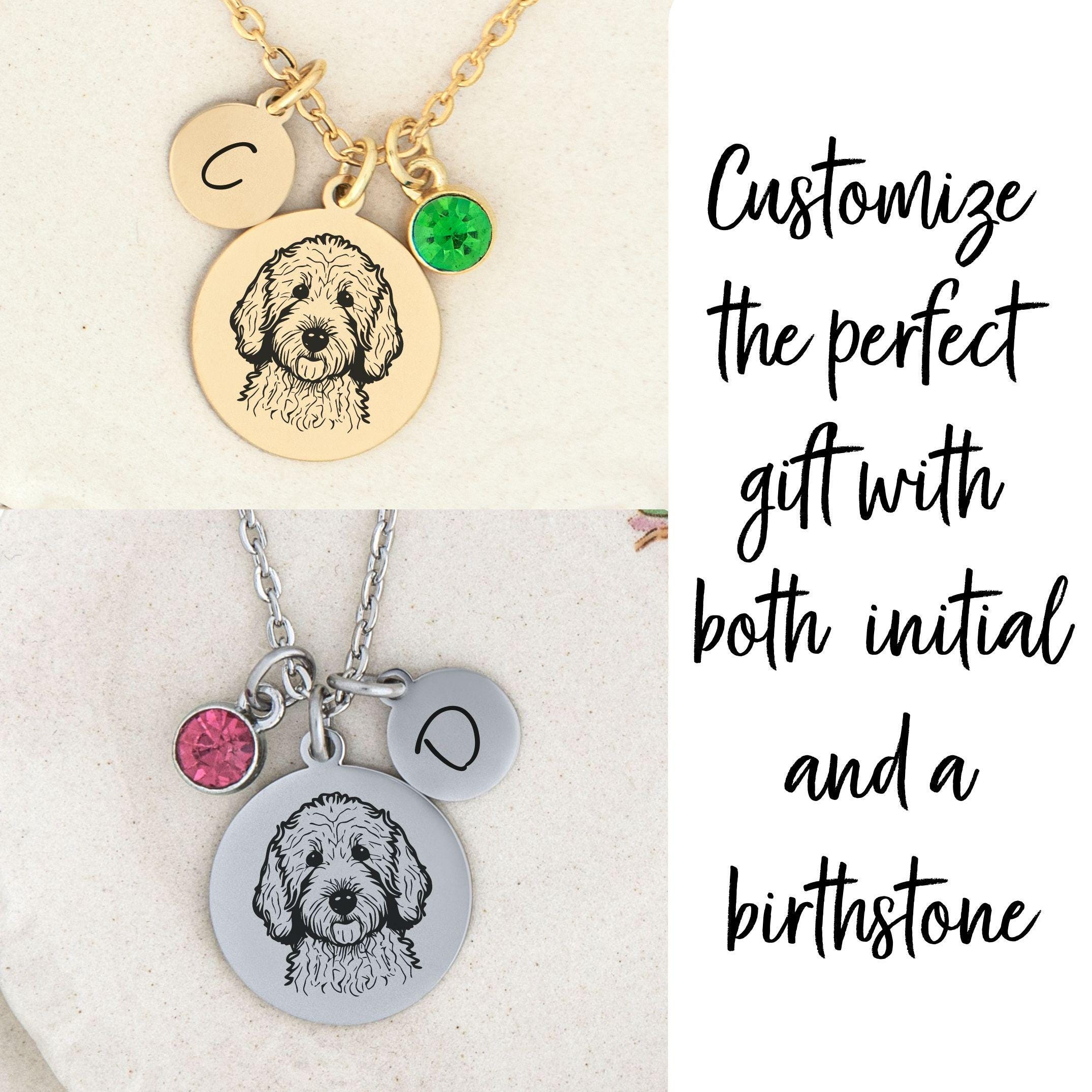 Labradoodle Necklace Dog Pendant Gift for Doodle Mom, Personalized ...