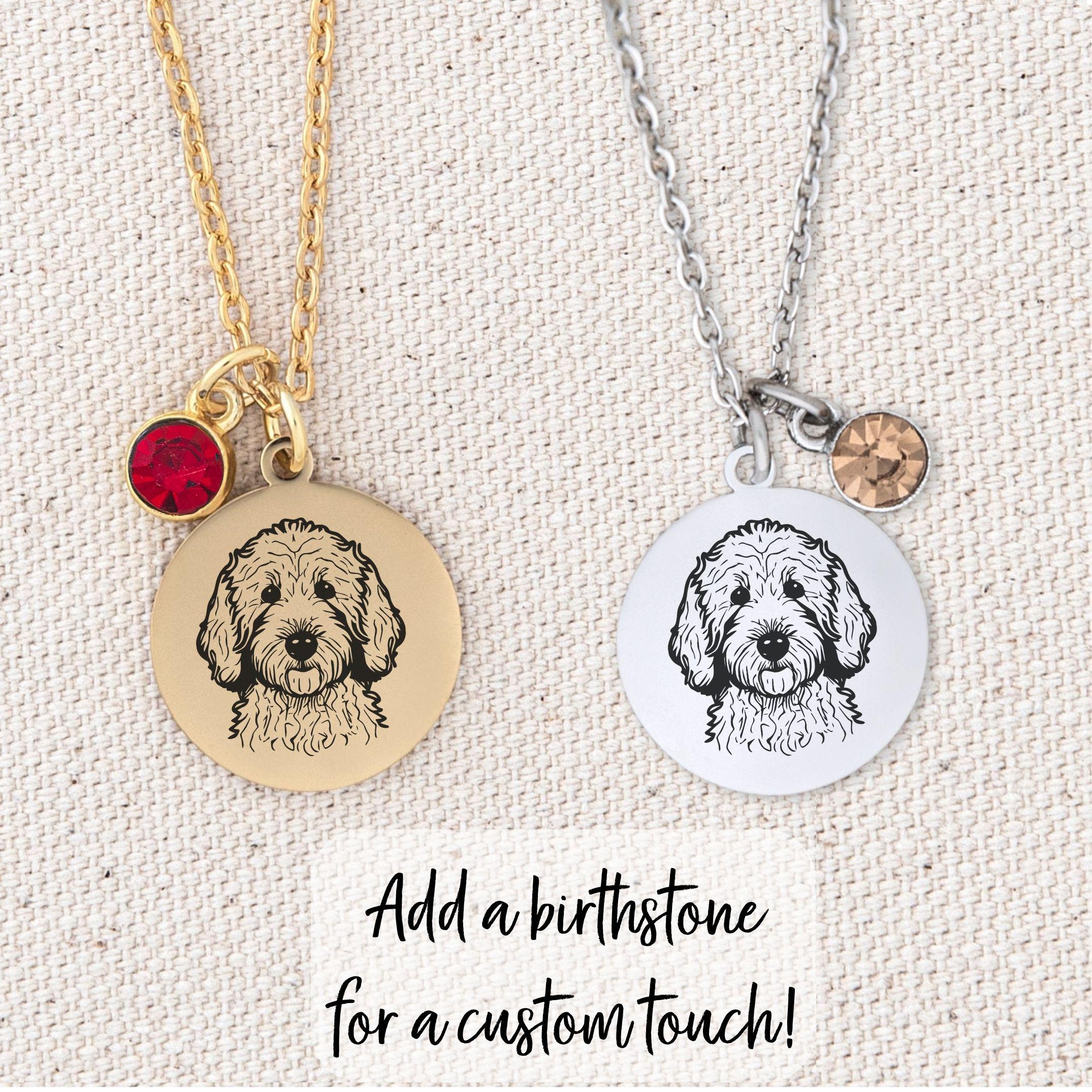 Labradoodle Necklace Dog Pendant Gift for Doodle Mom, Personalized ...