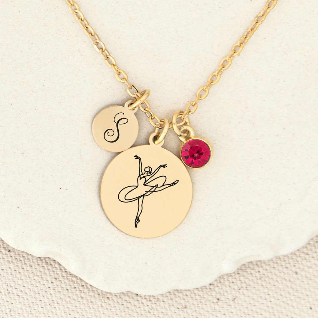Dancer Necklace, Dance Recital Gift, Personalized Dance Team Gift, Gift ...