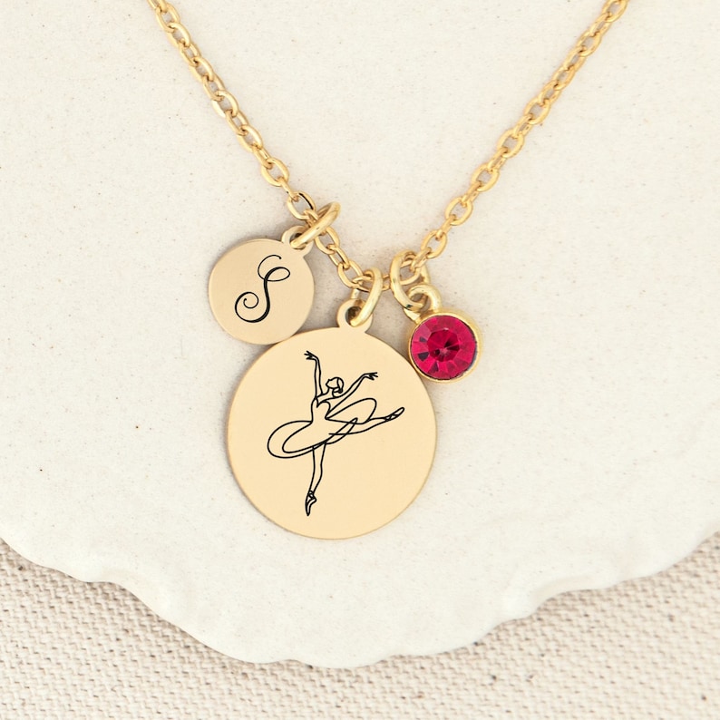 Dancer Necklace, Dance Recital Gift, Personalized Dance Team Gift, Gift ...