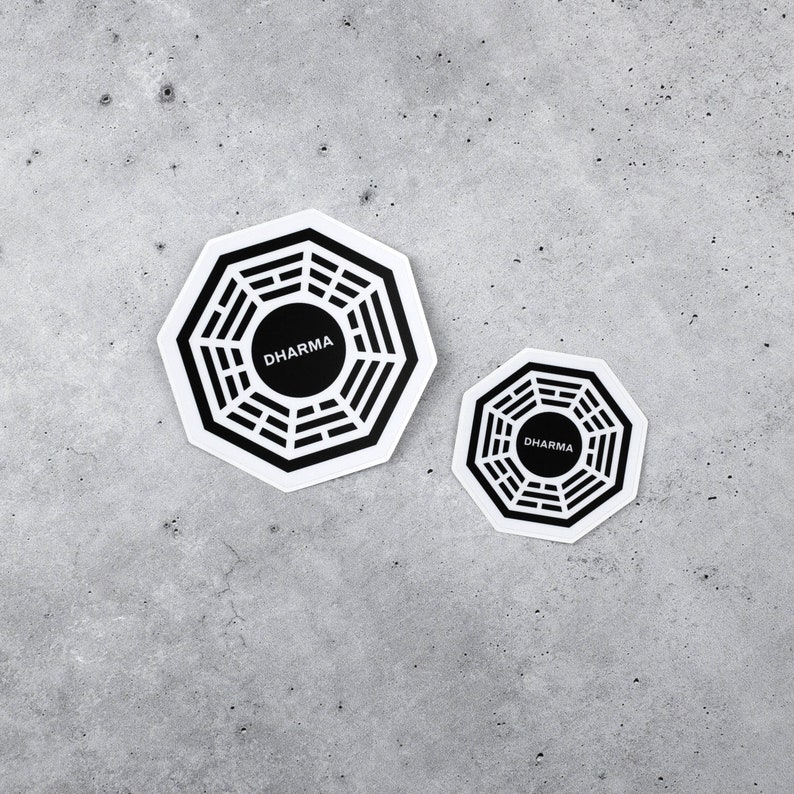 Dharma Logo Vinyl Stickers - Matte or Holographic - LOST - Etsy
