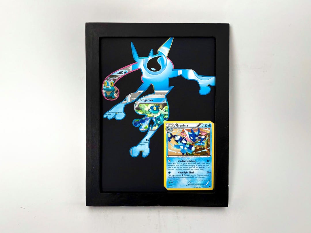 Greninja Pokémon Card Frame - Greninja Art - Greninja Silhouette ...