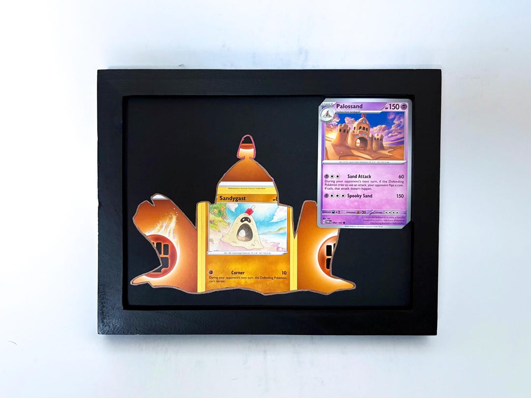 Palossand Pokemon Card Display Frame - 6”x 8” Art Piece - Game Room ...