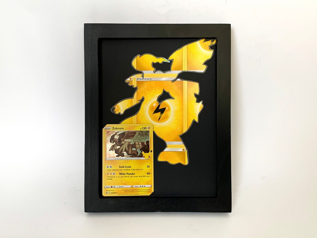 Zekrom Pokémon Card Frame Zekrom Silhouette Zekrom Art Zekrom Frame ...