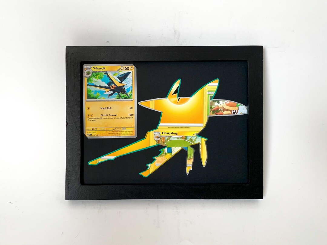 Vikavolt Pokemon Card Frame Vikavolt Silhouette Vikavolt Evolution Line ...