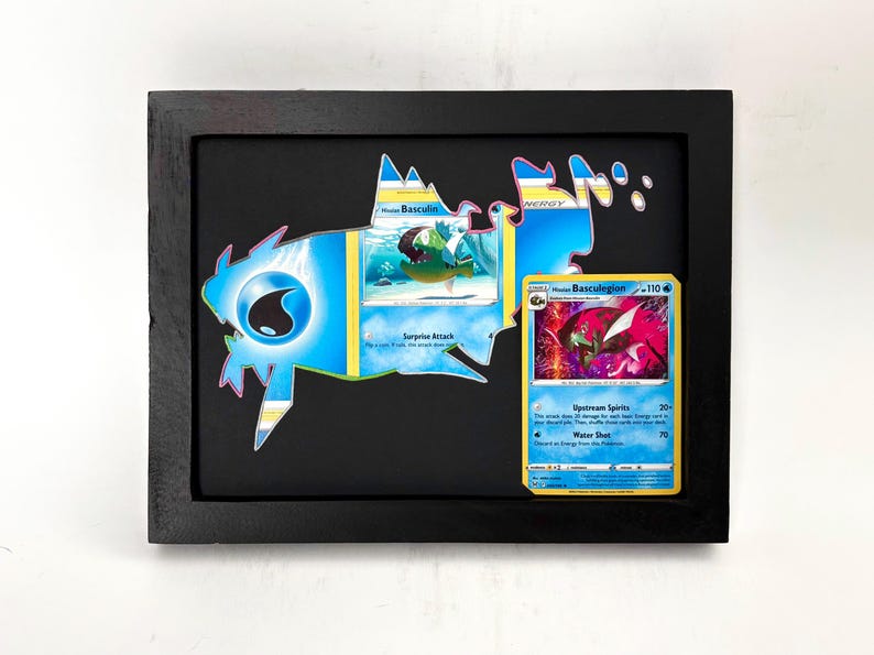 Basculegion Pokemon Card Display Frame - 6”x 8” Art Piece - Game Room ...