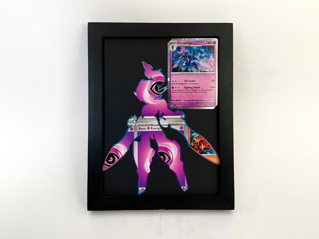 Ceruledge Pokémon Card Frame Ceruledge Silhouette Ceruledge Art Ceruledge Frame Ceruledge Card ...