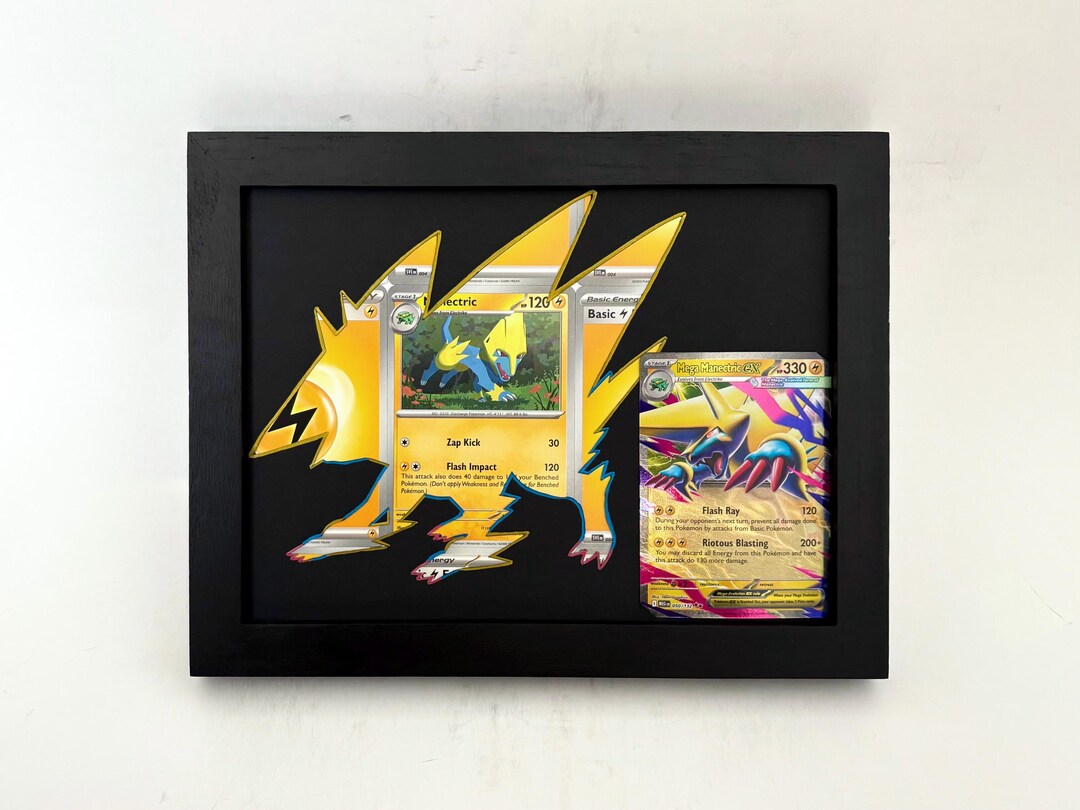 Mega Manectric Pokémon Card Frame - Mega Manectric Art - Mega Manectric ...