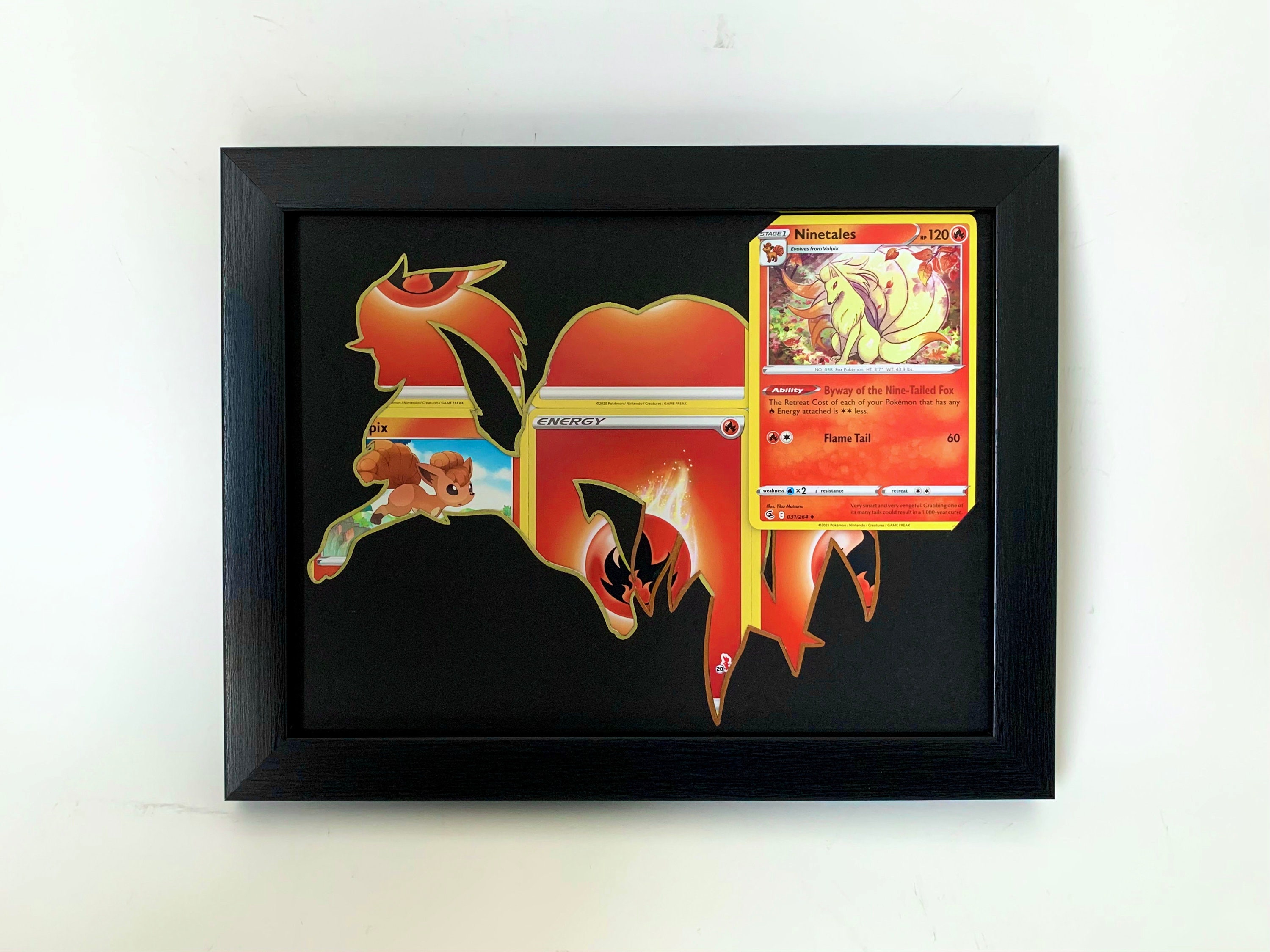 Ninetales Pokémon Card Frame Pokémon Art Pokémon Gift Ninetales Frame ...