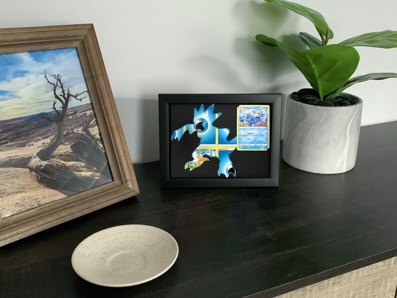 Golduck Pokemon Card Display Frame - 6”x 8” Art Piece - Game Room Decor ...