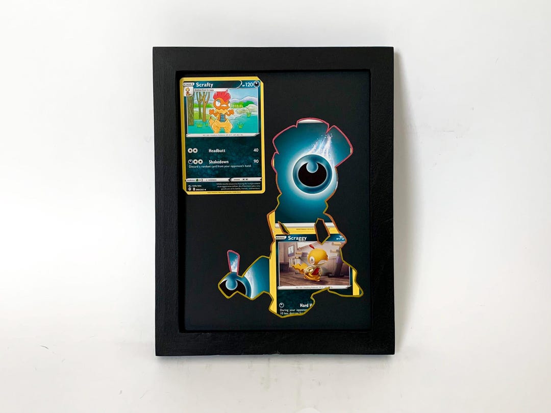 Scrafty Pokemon Card Frame - Scrafty Silhouette - Scrafty Art - Scrafty ...