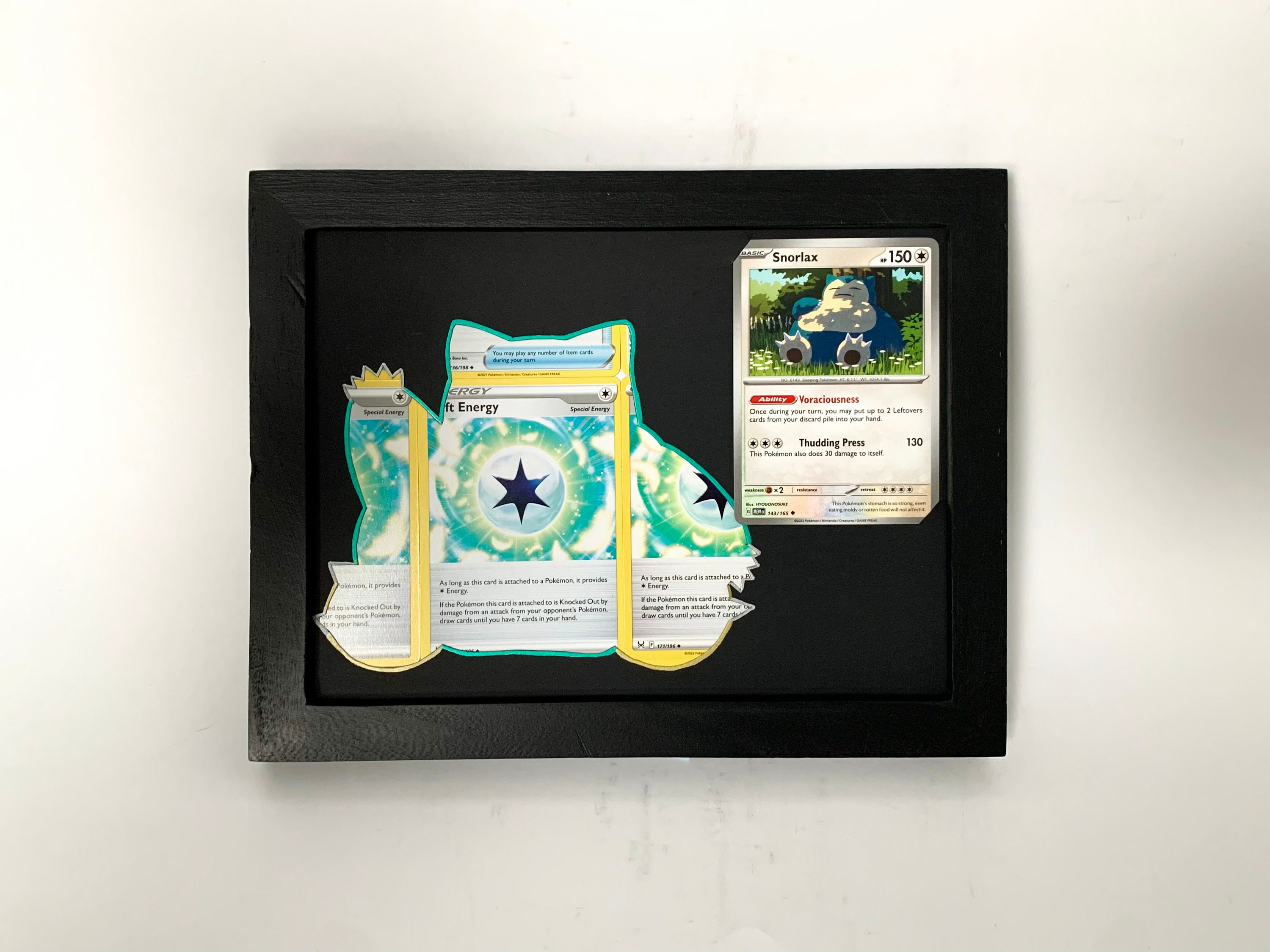Snorlax Pokémon Card Frame Snorlax Silhouette Snorlax Art Snorlax Gift ...