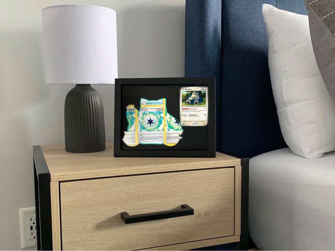 Snorlax Pokémon Card Frame Snorlax Silhouette Snorlax Art Snorlax Gift ...