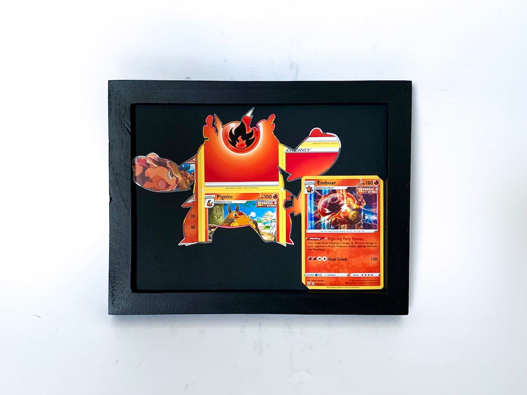Emboar Pokemon Card Frame - Emboar Silhouette - Emboar Gift - Emboar ...