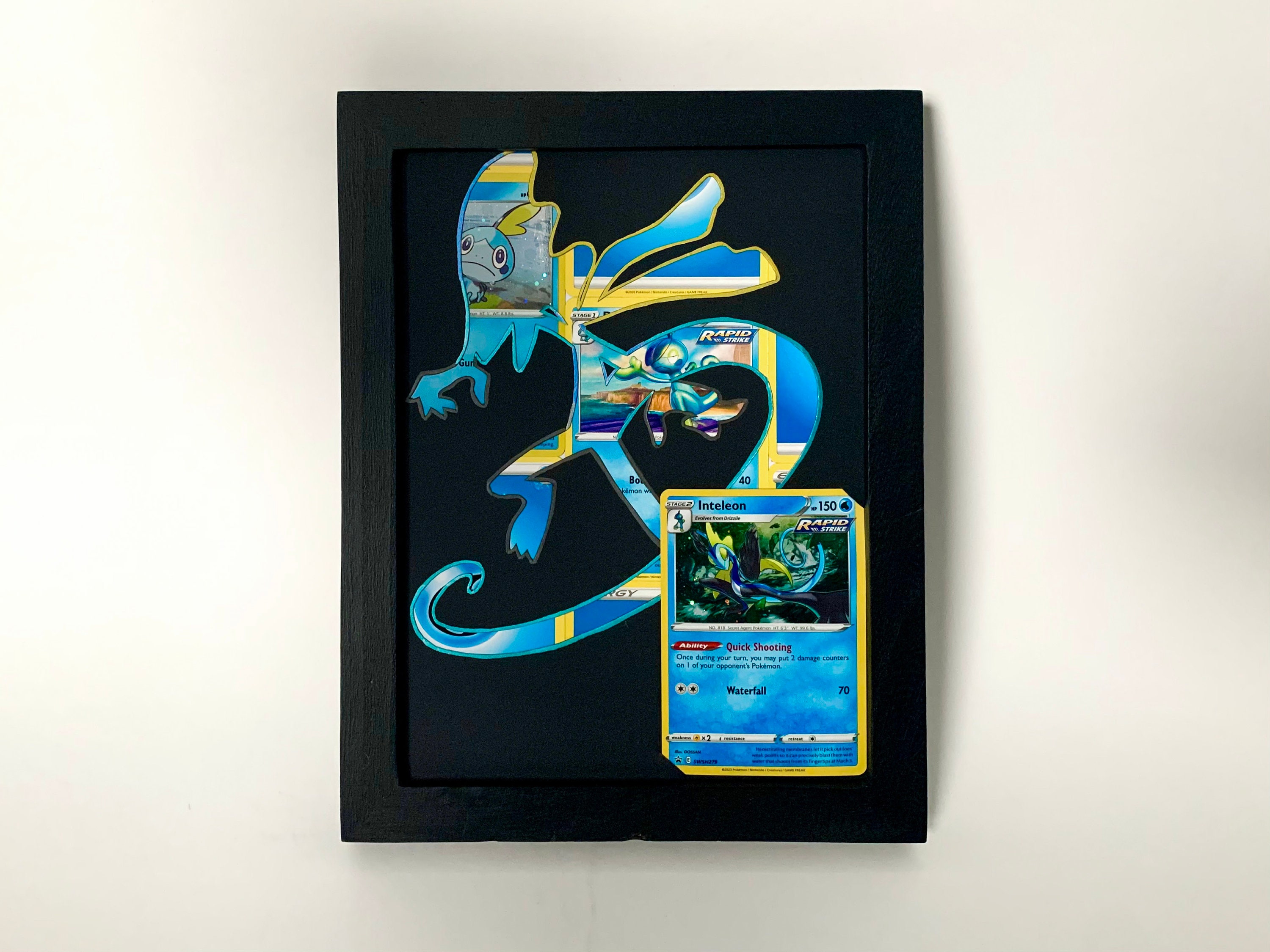 Inteleon Pokémon Card Frame Inteleon Art Inteleon Silhouette Inteleon ...