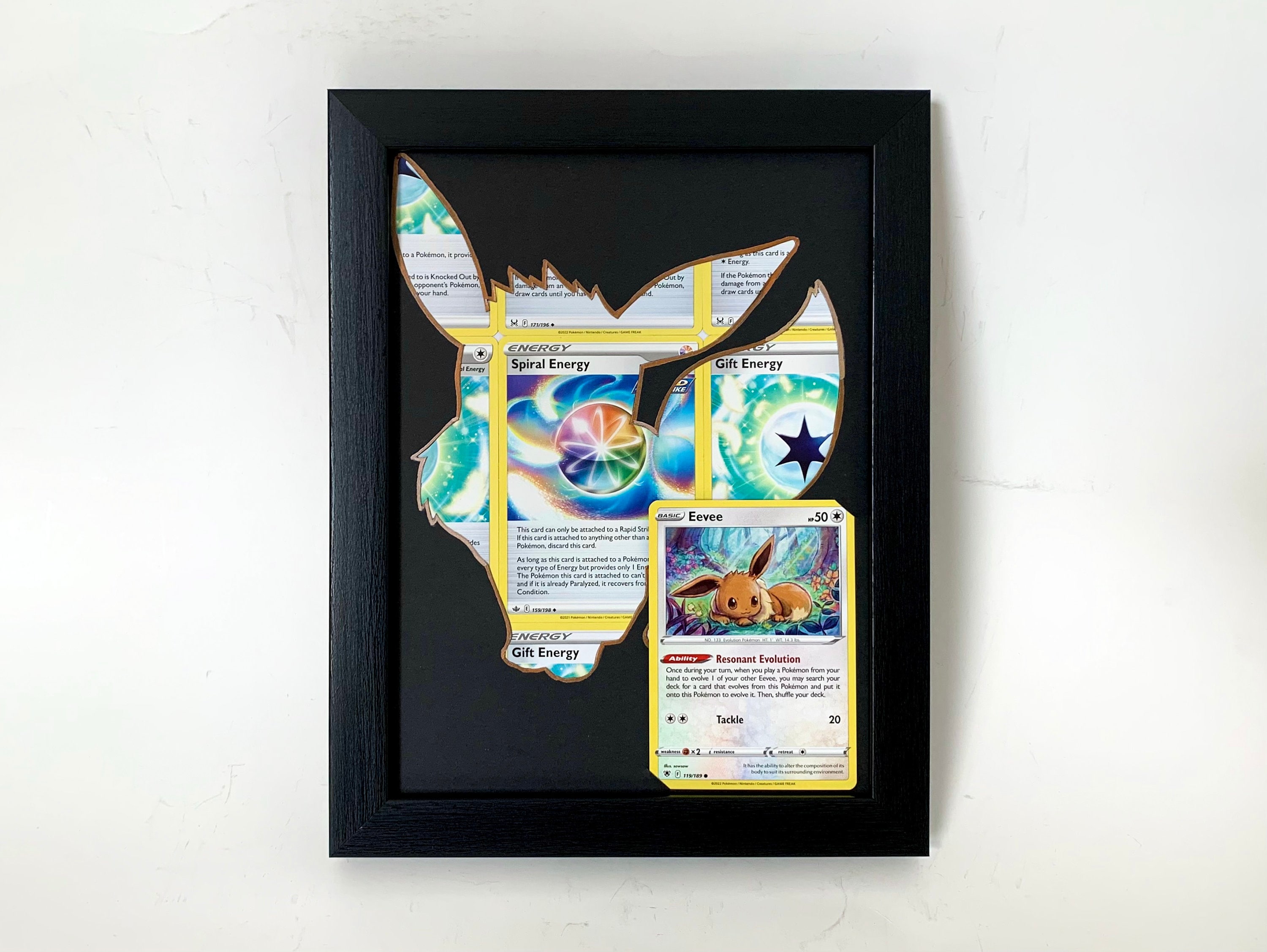Eevee Pokémon Card Frame Eevee Art Pokémon Wall Art Pokémon Gift ...