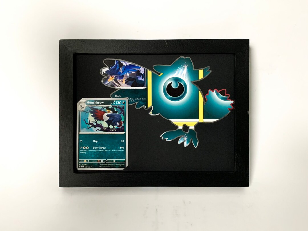 Honchkrow Pokémon Card Frame Honchkrow Silhouette Honchkrow Art ...
