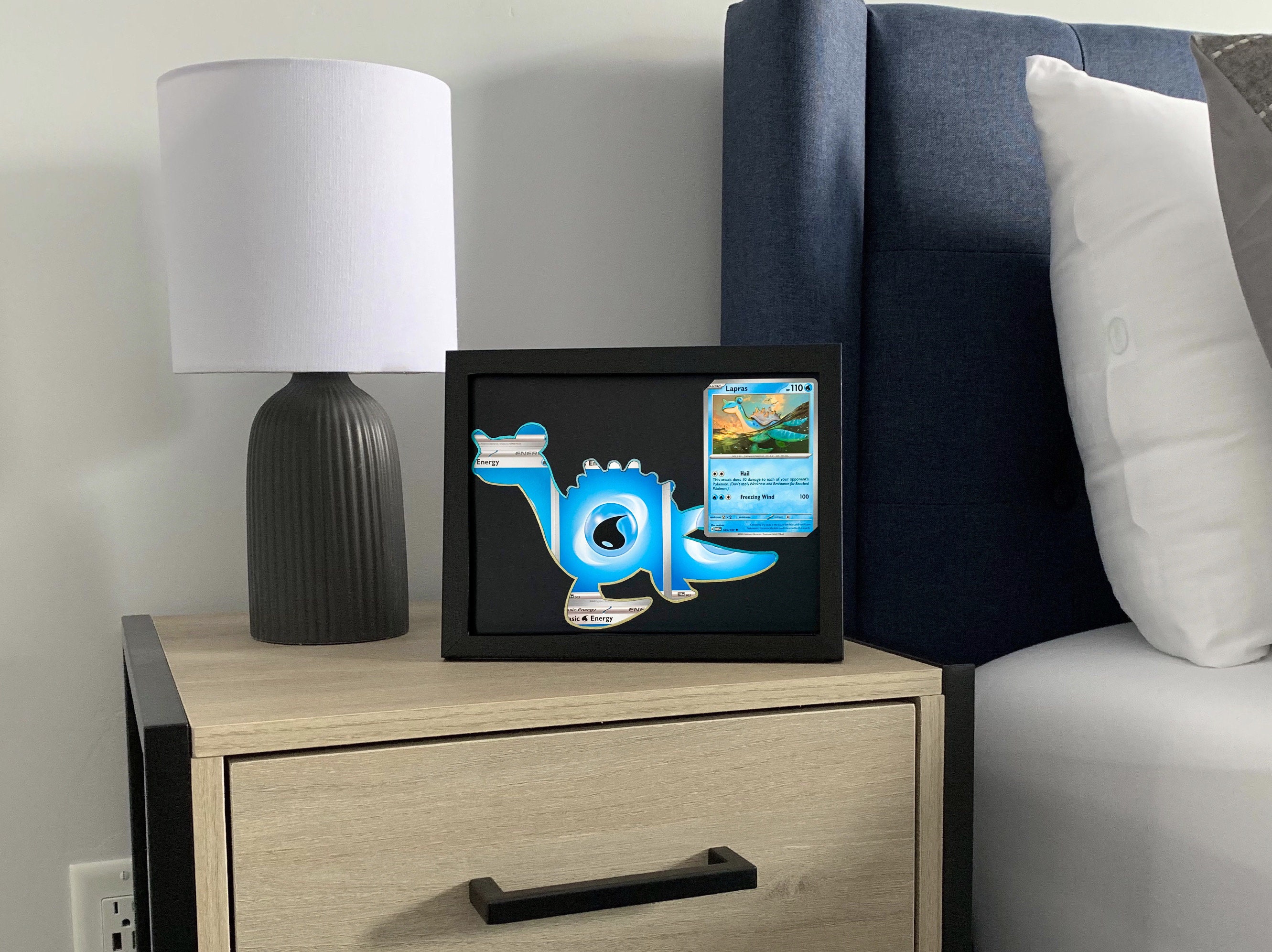 Lapras Pokemon Card Frame – Pokemon Art - Framed for Table Top or Wall ...