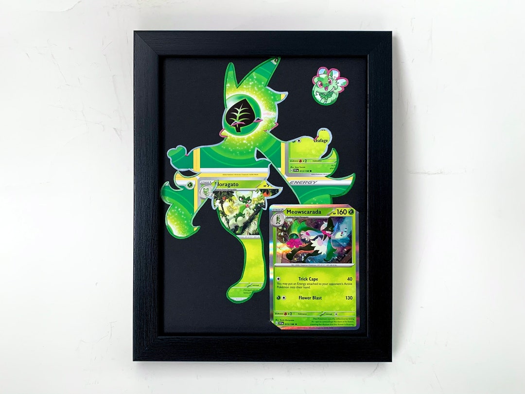 Meowscarada Art Meowscarada Pokémon Frame Evolution Line Pokémon Card ...