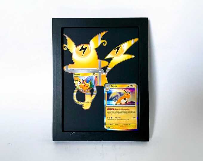 Raichu Pokémon Card Frame - Raichu Art - Raichu Frame - Raichu ...