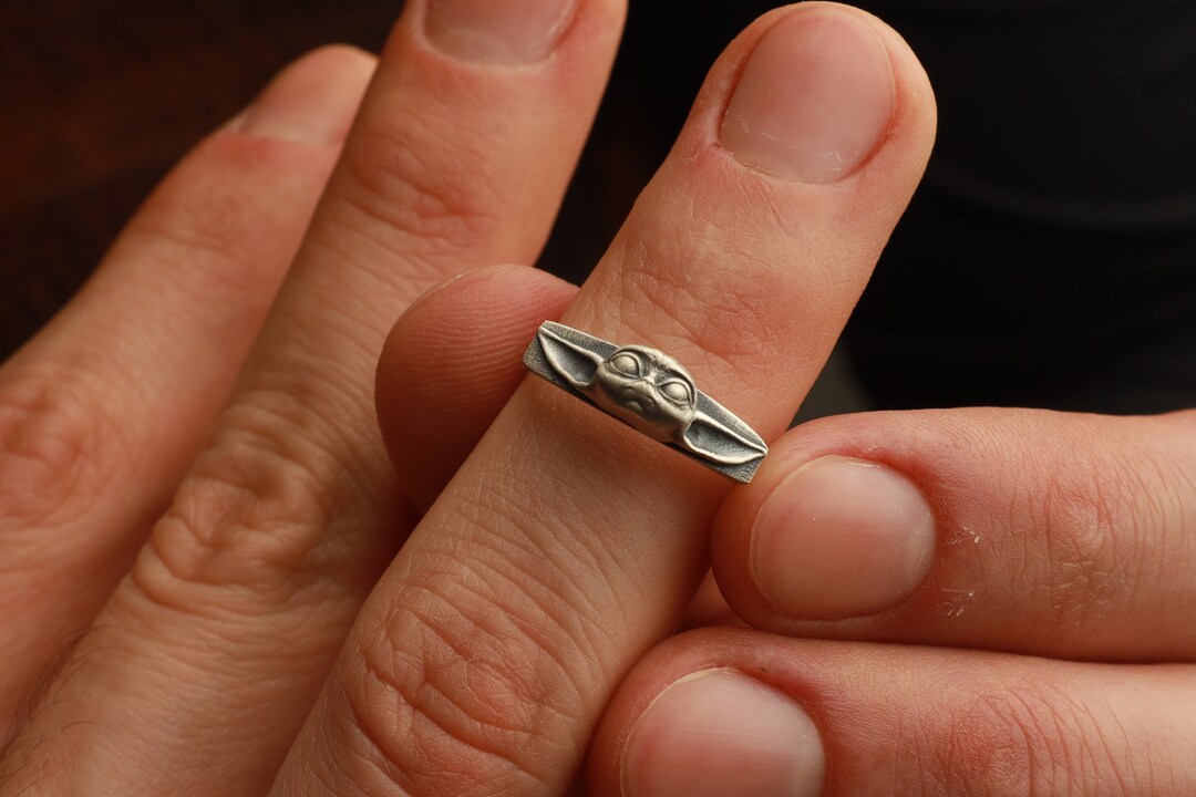 Baby Yoda Ring, Grogu Ring, the Child Ring, Star Wars Jewelry, Baby ...