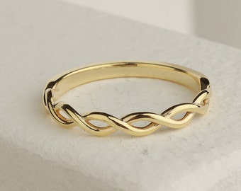 Gold Rope Ring - Etsy