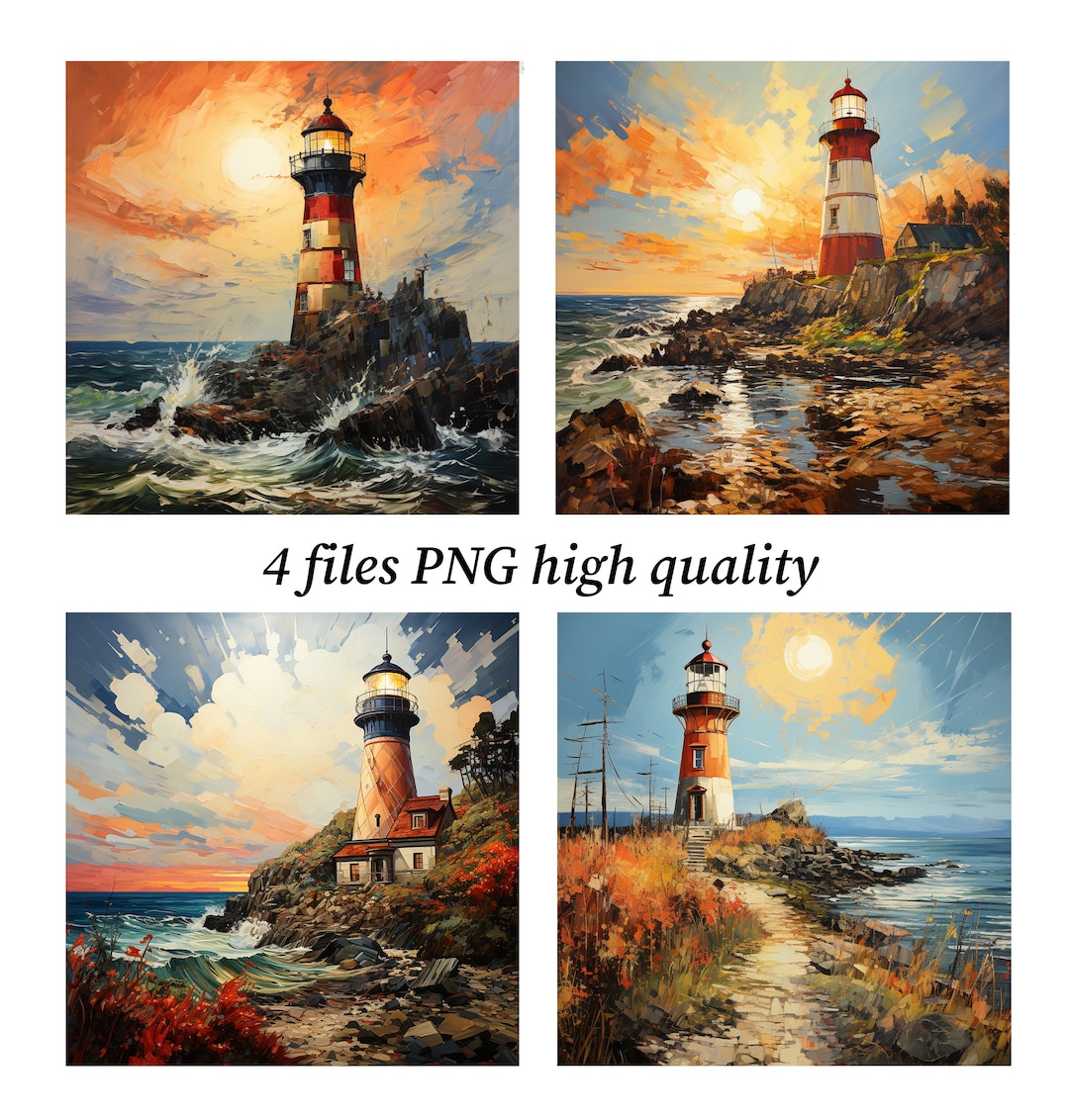 Lighthouse Tumbler Wrap Clipart Collection, Ibeacon Seaside Bliss Art ...